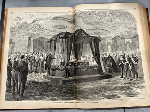 HARDBACK BOUND ARCHIVAL BOOK - VOLUME IV - EVERY WEEK OF 1865 ...