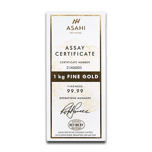 1 kilo Gold Bar - Brand Varies .9999 (COMEX Eligible) - Finest Known